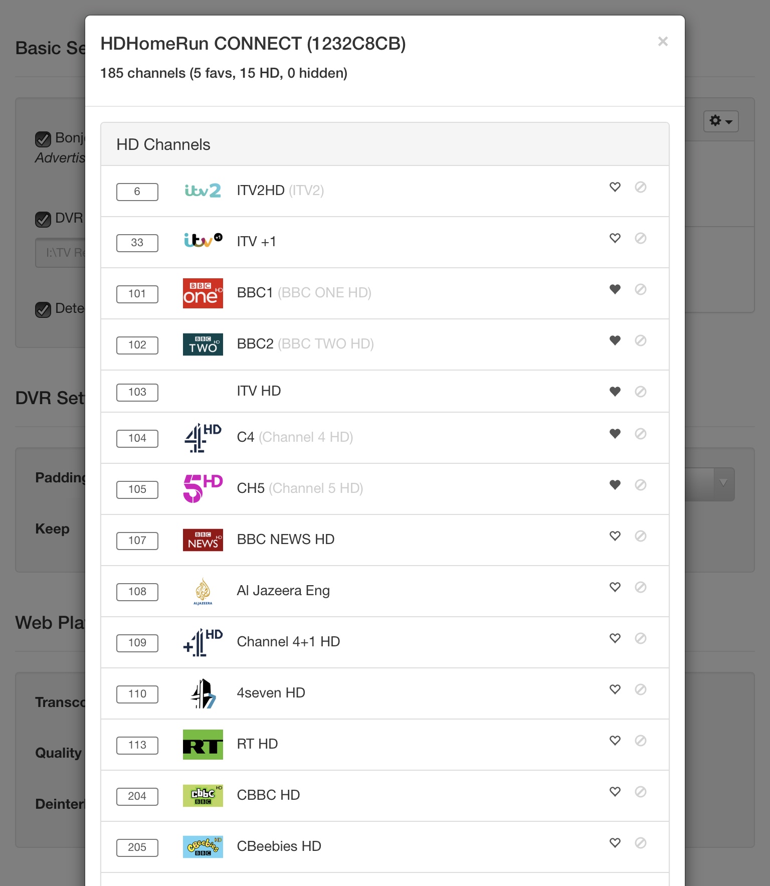 Incorrect HD Channels - Channels DVR Server - Channels Community